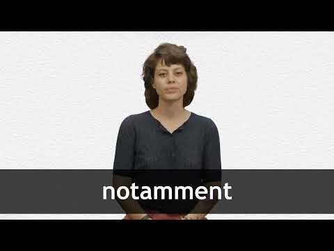 English Translation of “NOTAMMENT” | Collins French-English Dictionary