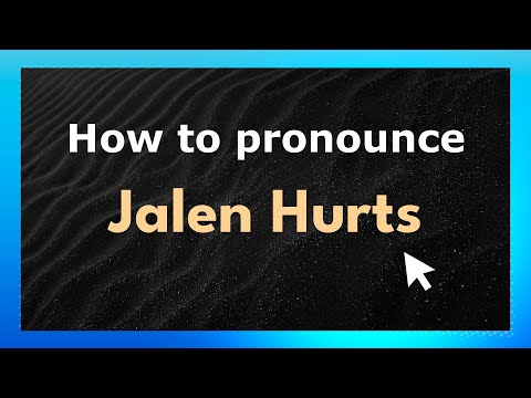 Learn How to Pronounce Jalen Hurts (US/American Pronunciation) with Audio and Phonetic Spelling