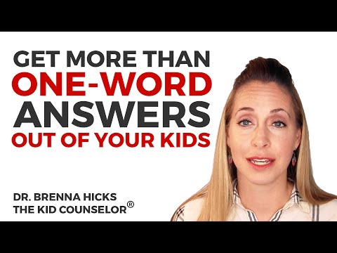 How to get more than one-word answers from your kids! - Play Therapy Parenting w/ Dr. Brenna Hicks