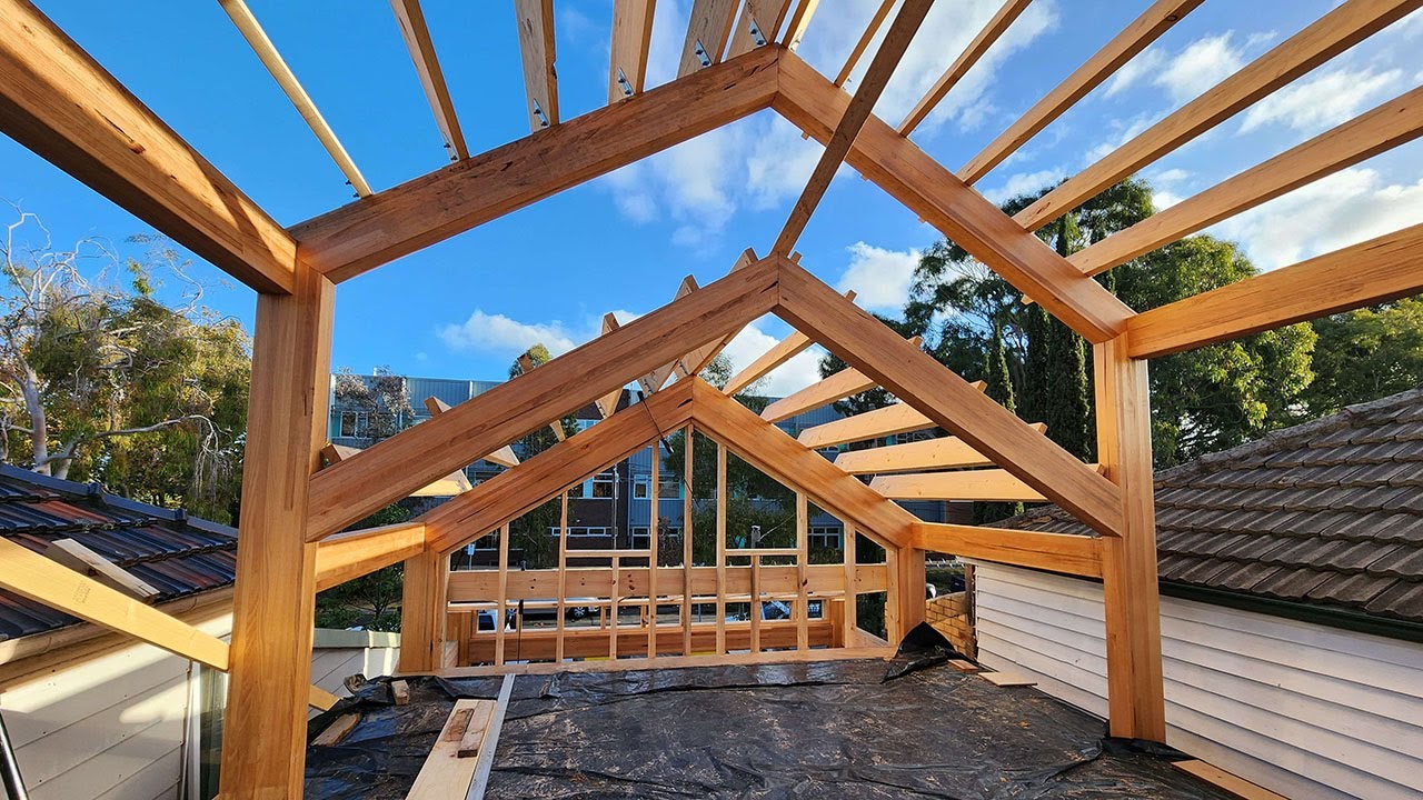 Glu-Lam Passive House - Episode 04 - Glulam Frame & Cladding Assembly - Sunpath Architects VIC