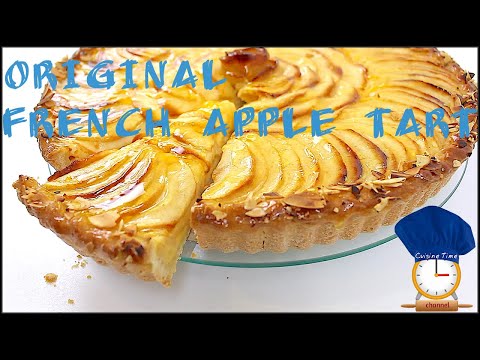 Original FRENCH APPLE TART with Custard Cream - Cuisine Time EN : Home Made