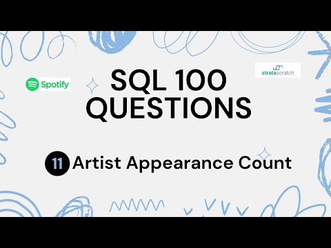 Day 11/100: Artist Appearance Count Using SQL
