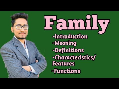 what is family under Sociology? its meaning,characteristics, features,functions, #ntanet #upsc