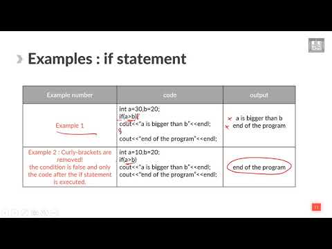 شرح Computer Programming 1 | U4 L1 | If statement in cpp معتمد - منصة معارف