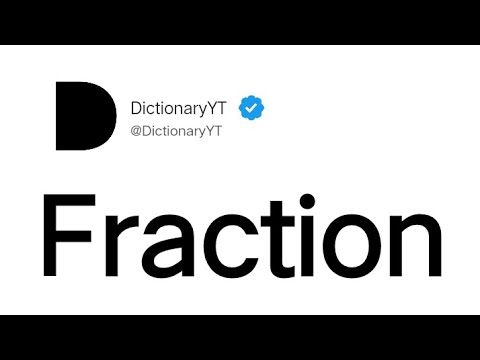 Fraction Meaning in English