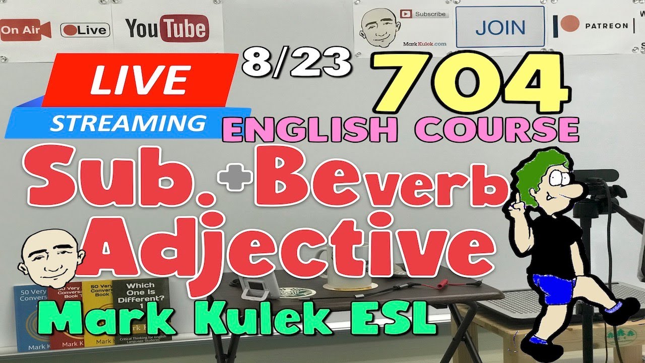English Class #704 | Live Stream English Class - Mark Kulek ESL