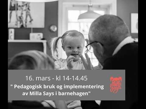 Webinar 16 mars "Hvordan en kan bruke kommunikasjonshjelpemiddelet i barnehagen"