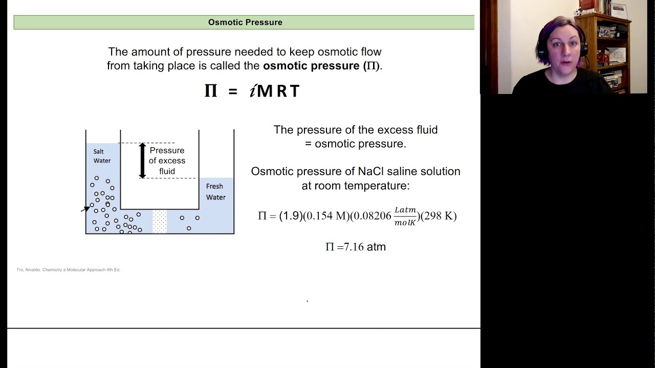 Chem 162 Lecture 11.S Osmotic Pressure