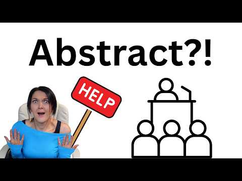 Conference abstract – how to write one without crying!