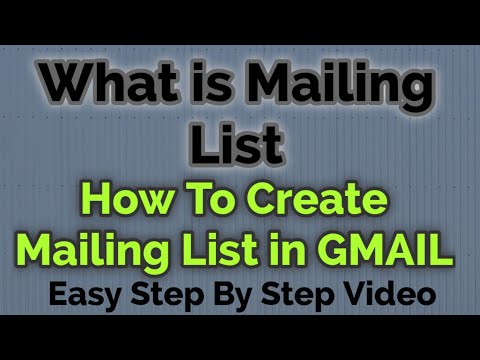 How to Create Mailing list in Gmail | COMPUTER STATION