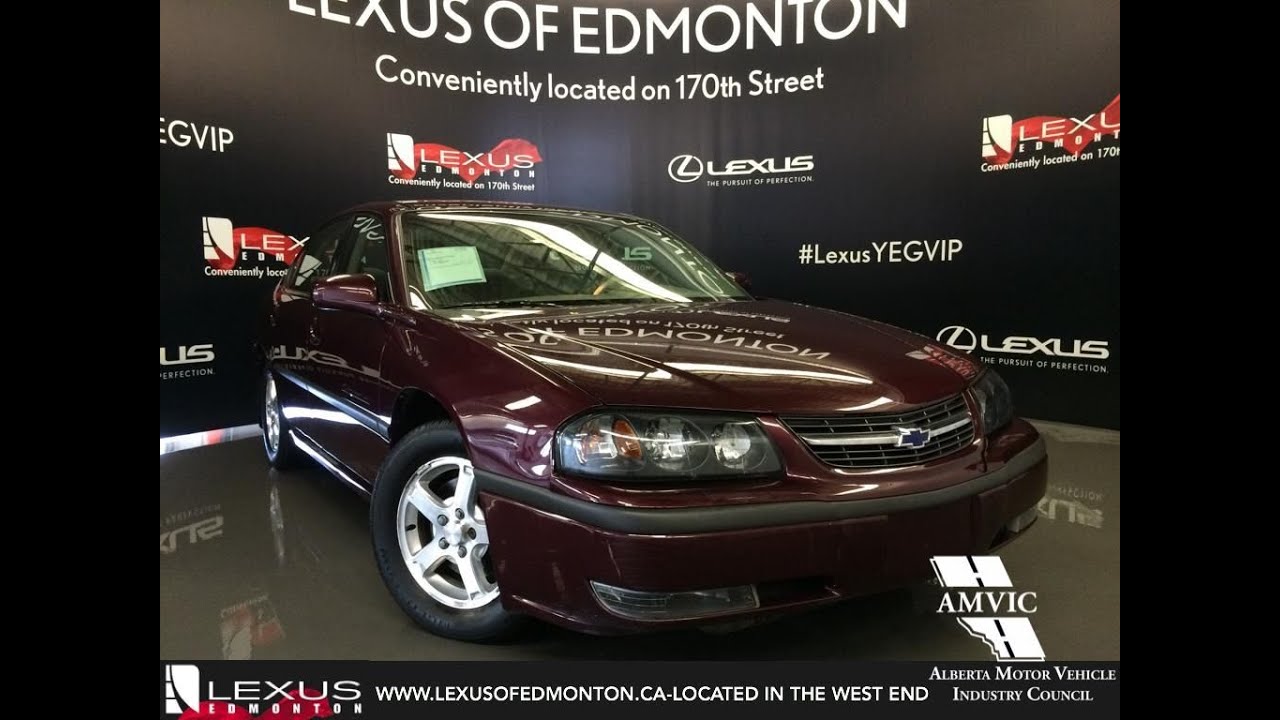 Used 2003 Berry Red Chevrolet Impala LS Walkaround Review | Ponoka Alberta