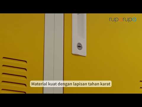 Jual Informa Loker Metal 2 Pintu Putih Biru Terbaru | Ruparupa