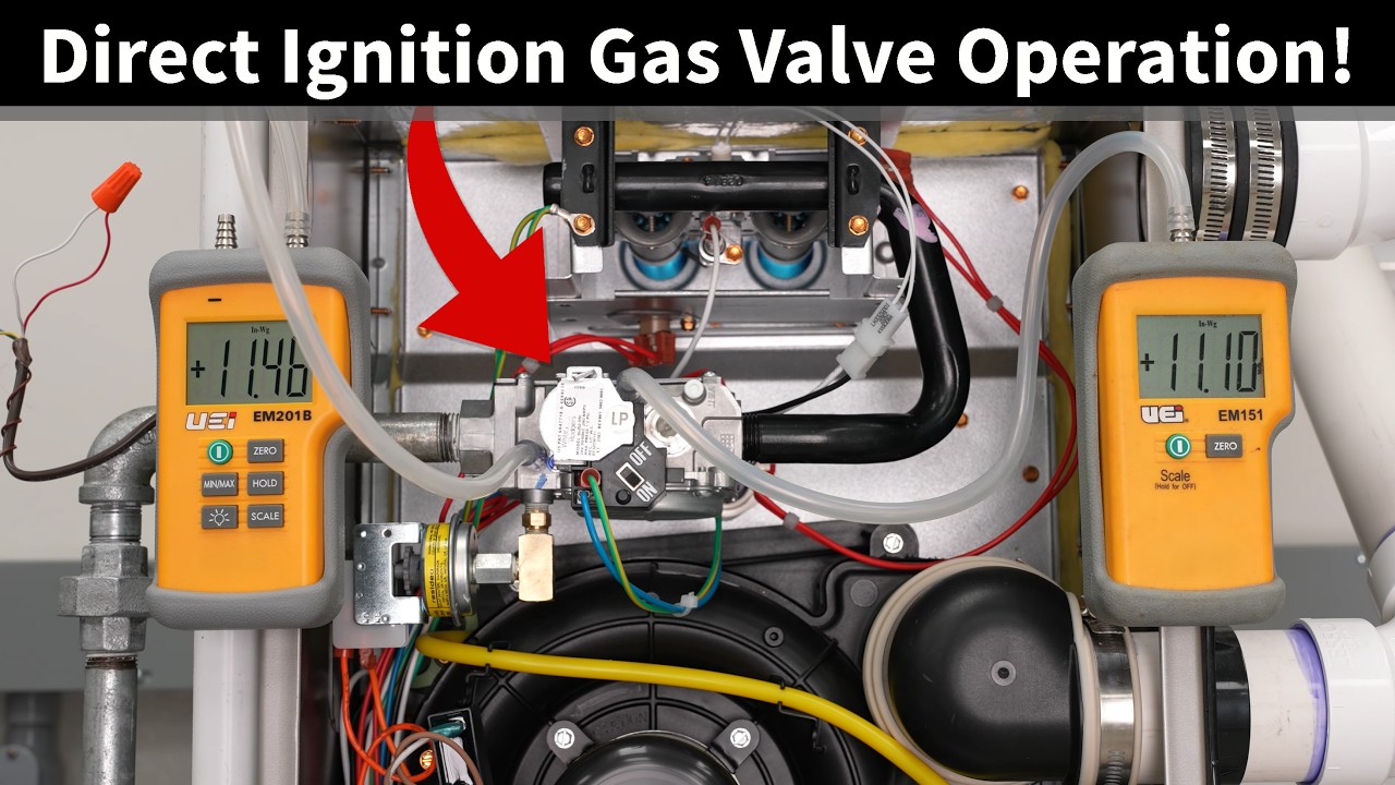 Gas Furnace Direct Ignition GAS VALVE OPERATION! Pressures, Voltage, Tools, LP Propane, Natural Gas