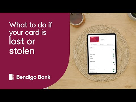 What to do if your card is lost or stolen | Bendigo Bank