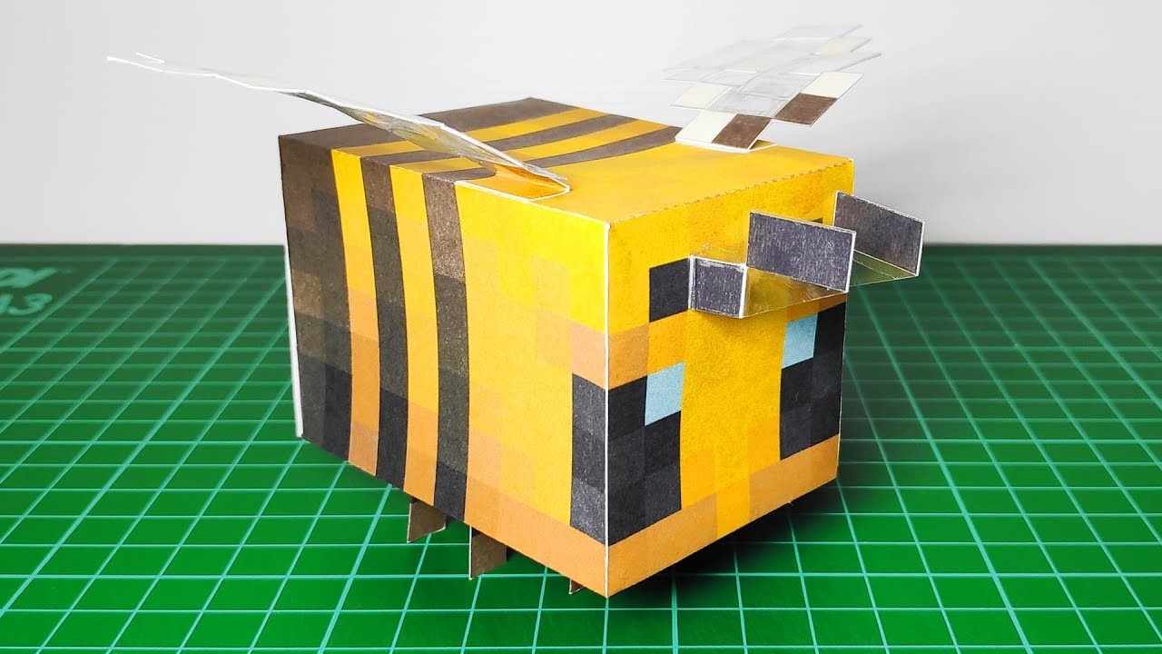 Minecraft Bee Papercraft | FREE TEMPLATE