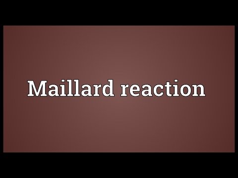 Maillard reaction Meaning