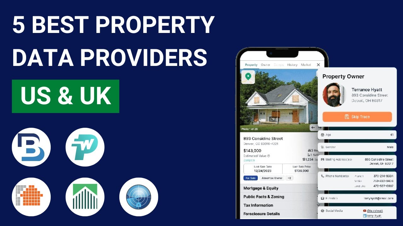 5 Best Property Data Software Providers: Real Estate Investors, Agents & Wholesalers (US & UK)