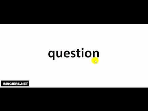 How to pronounce in French # question