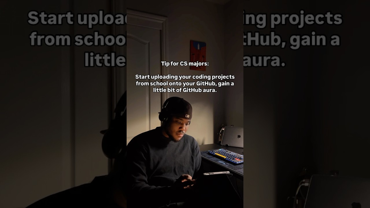 Gaining GitHub aura as a cs major … #codewithme #computersciencemajors #github