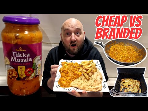 CHEAP vs BRANDED - Chicken Tikka Masala - Cooking Sauce - Food Review - Morrisons - IS IT WORTH IT ?