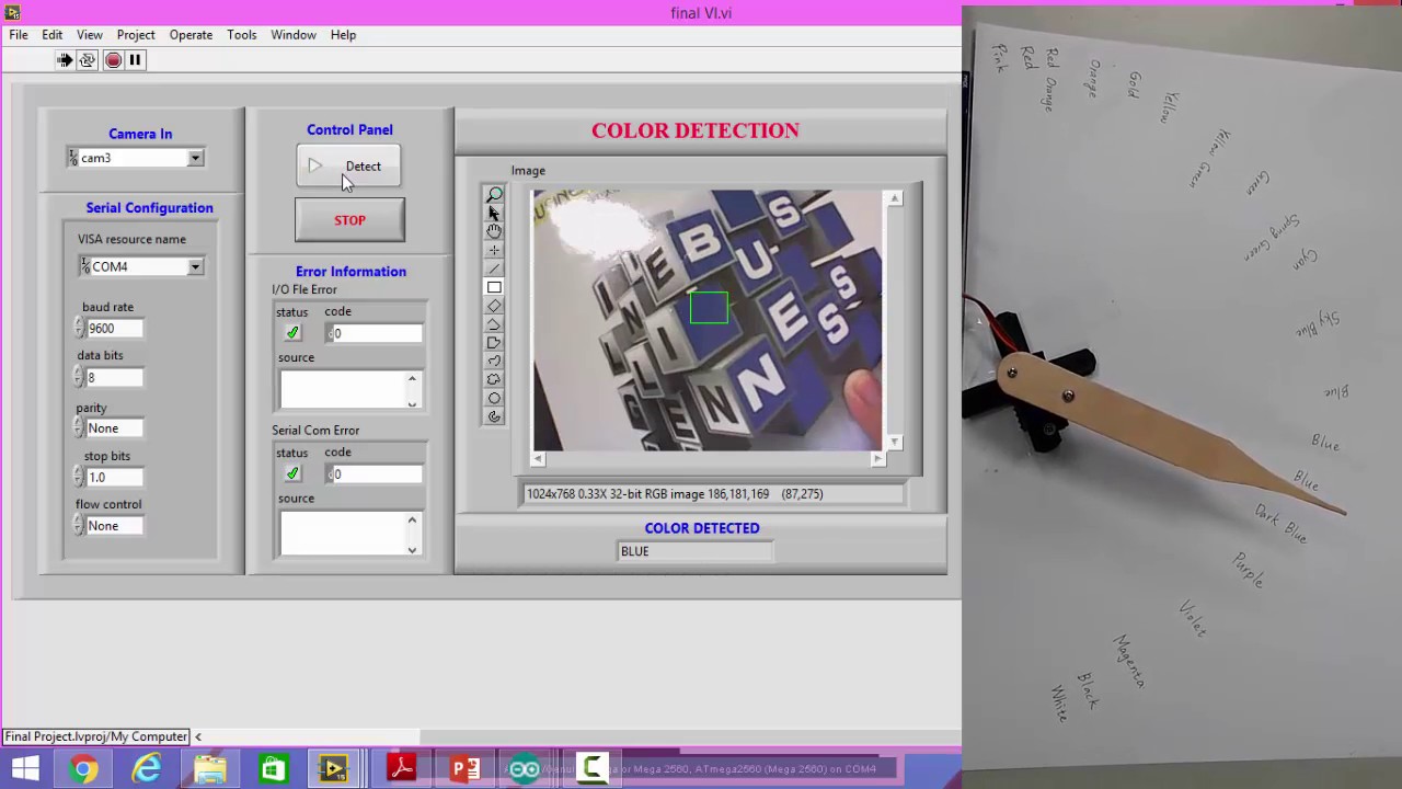 Final Project LabVIEW Color Detection