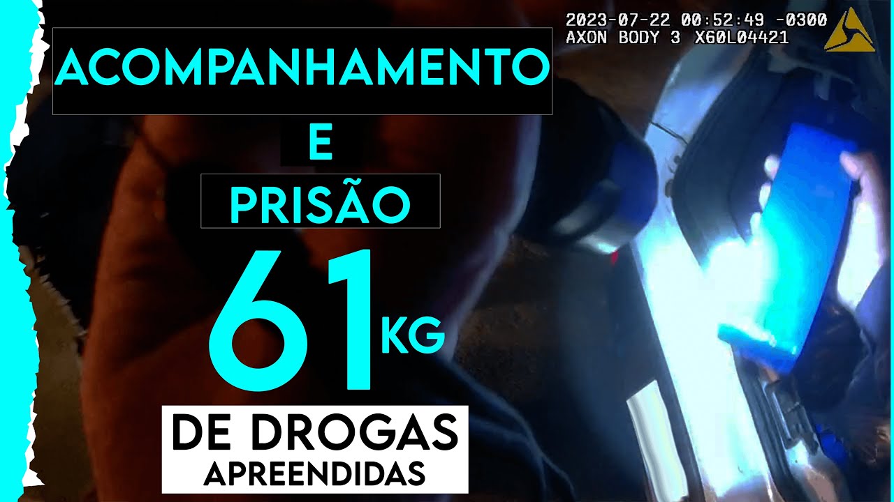 CRIMINOSO COM MAIS DE 60 KG DE MACONHA: ACOMPANHAMENTO E CAPTURA!