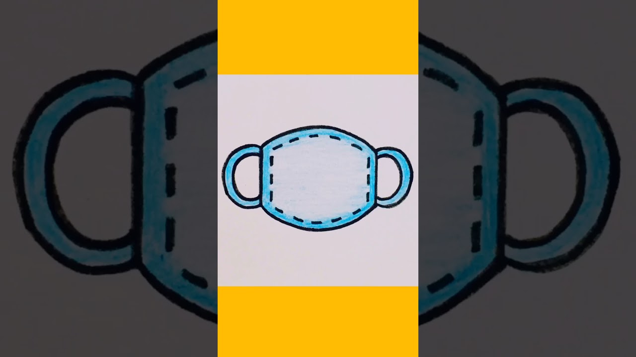 How to draw a mask #shorts