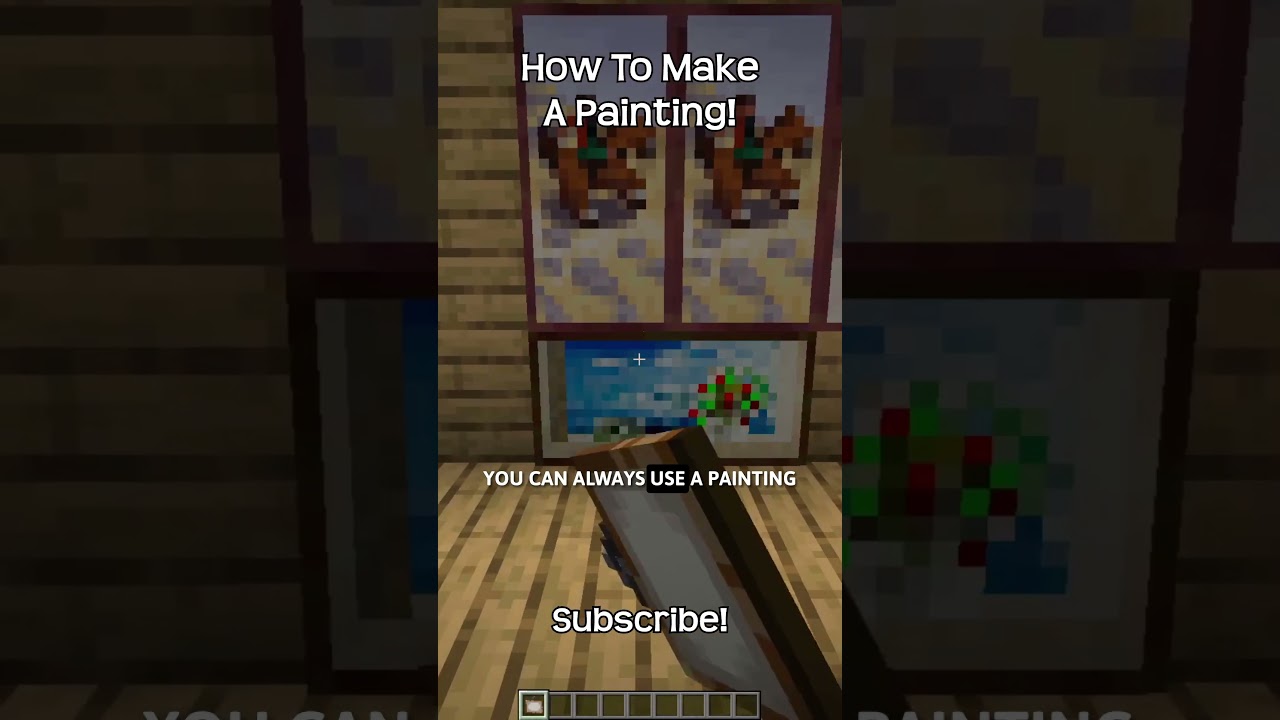 How To Make A Painting In Minecraft!