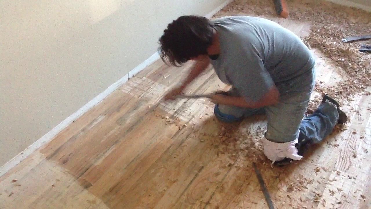 DWF Custom Wood Floors Hand scraping wood floors