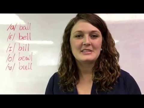 Vowel pronunciation in 5 words