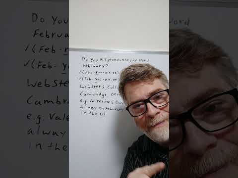 Do You Mispronounce the Word February? Two Pronunciations - English Tutor Nick P