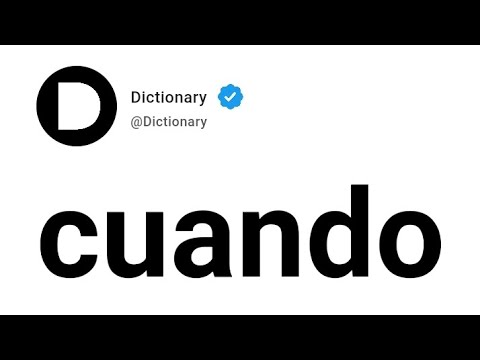 cuando Meaning In English