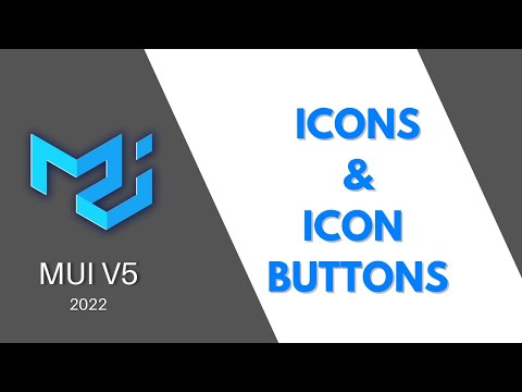 MUI V5: Icons, Svg Icons & Icon Buttons