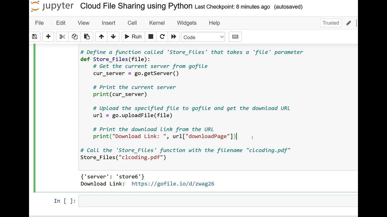Day 166 : Cloud File Sharing using Python