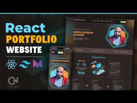 Build a Stunning Portfolio Website with React, Tailwind CSS & Framer Motion!