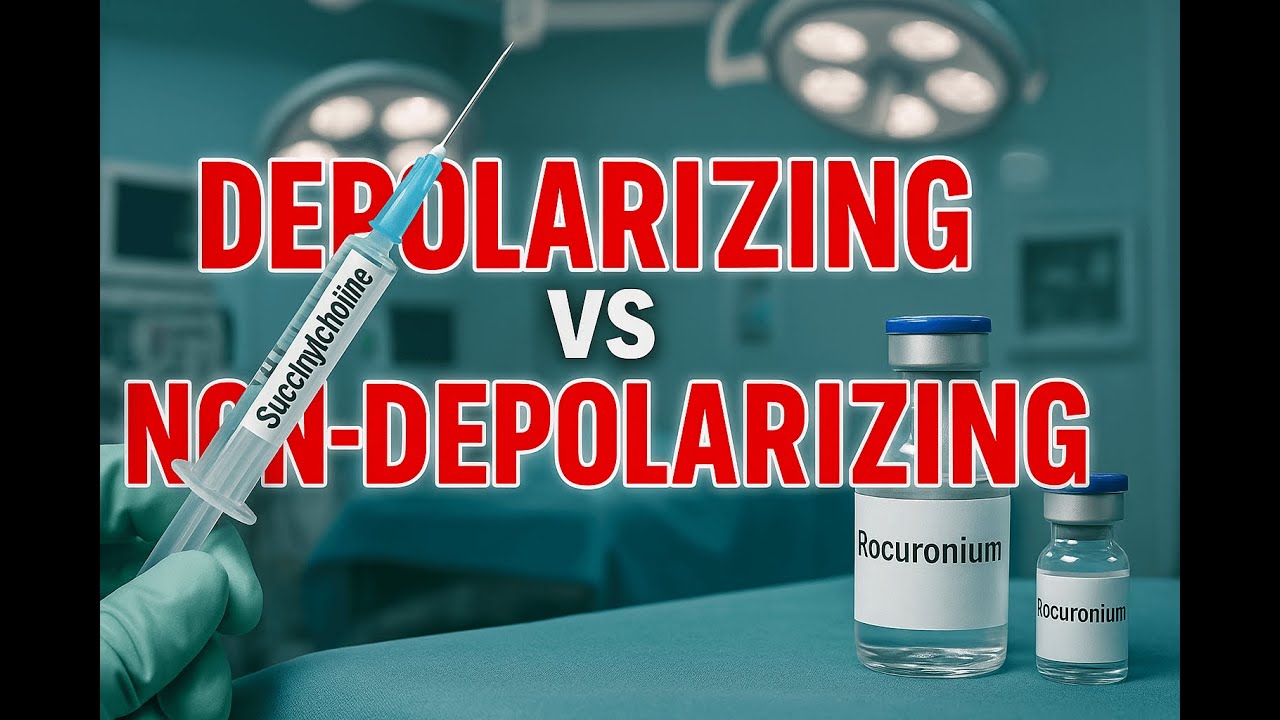 Neuromuscular Blockers EXPLAINED Depolarizing vs Non Depolarizing