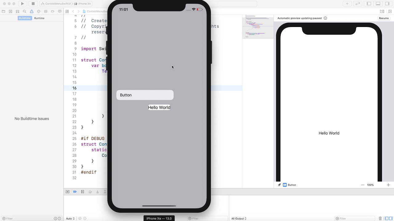 SwiftUI Tutorial: Dynamic Context  Menu