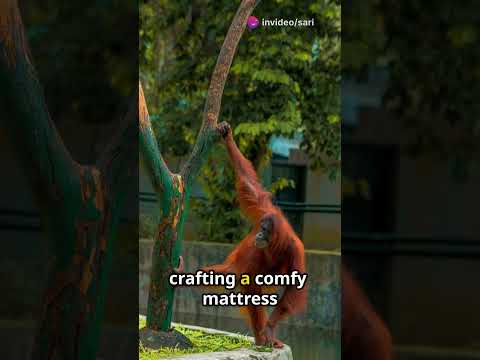 Orangutan Nest Building #facts #wildlifeentertainment #animals #shorts