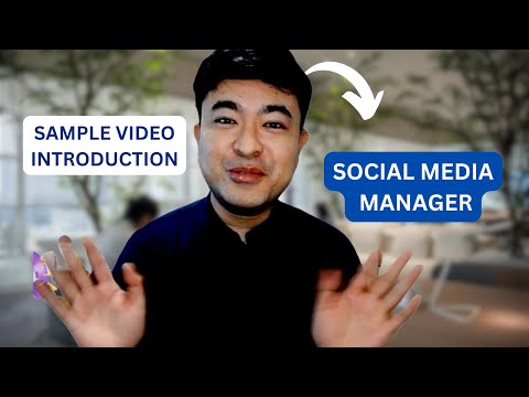 Social Media Manager(SMM) Sample Video Introduction