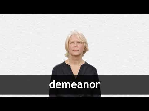 How to pronounce DEMEANOR in American English