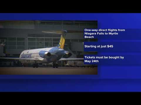 One-way trips from Western New York to Myrtle Beach now available
