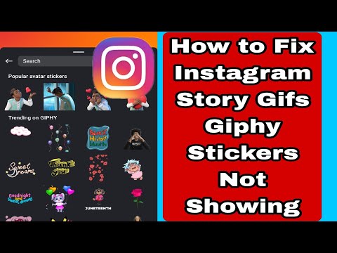 How to Fix Instagram Story Gifs Giphy Stickers Not Showing | Giphy Gifs Not Loading on Instagram