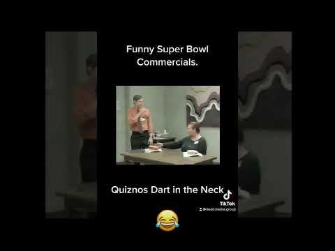 Funny Quiznos Subs Dart in the Neck commercial. #shorts #youtubeshorts #commercials #Superbowl