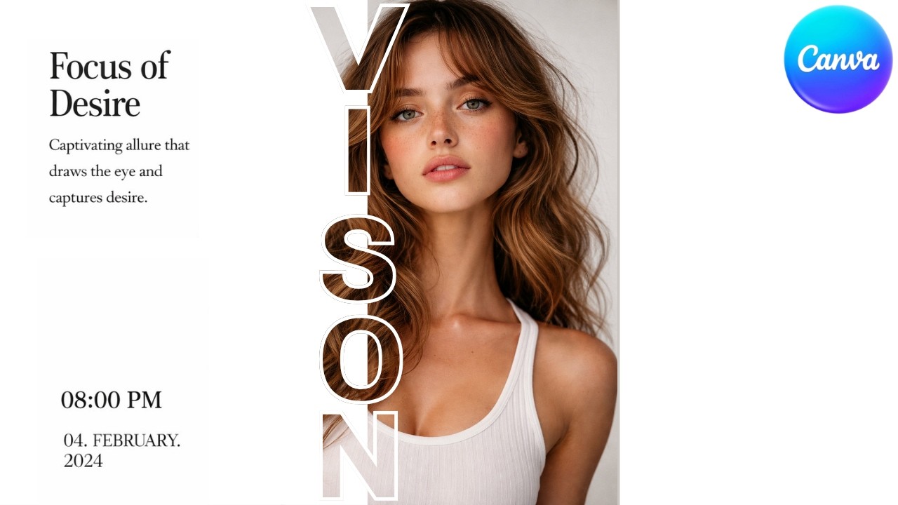 Learn Premium Canva Design in 2.5 Minutes |Typography Design Tutorial | #posterdesign #typography