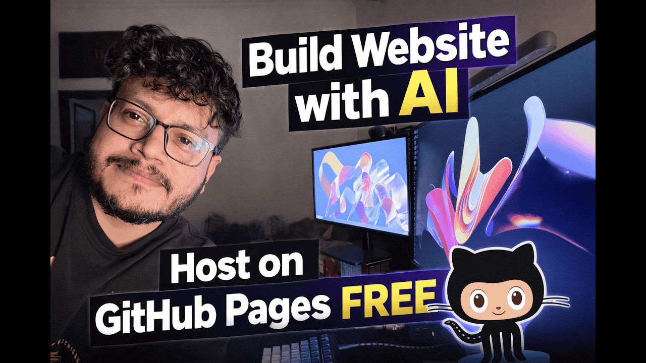 FREE Website in 10 Min Using AI + GitHub Pages | No Coding Needed | Full Tutorial Hindi