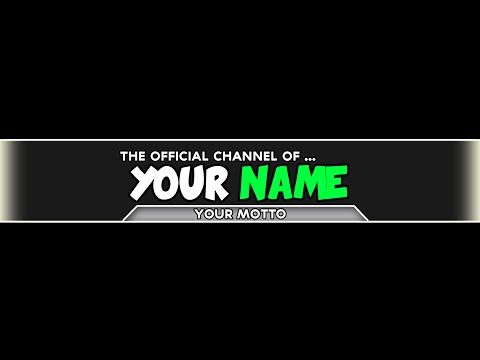 Photoshop: Channel Art Template | Download