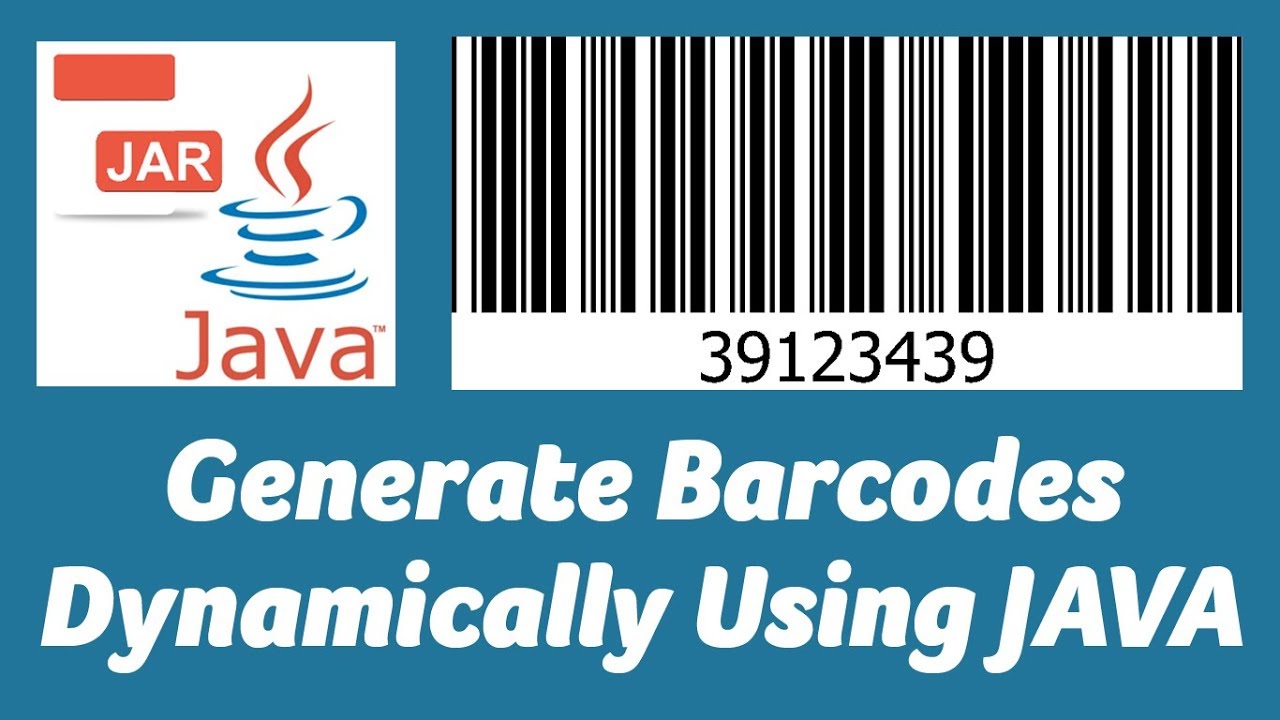Generate Barcodes Dynamically Using JAVA