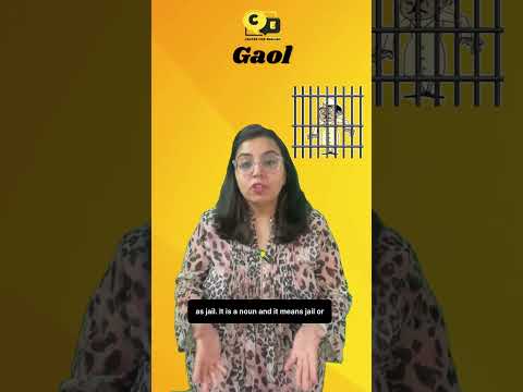 Learn The Meaning Of 'Gaol' | Learn Advanced English Vocabulary | Learn English #shorts #esl