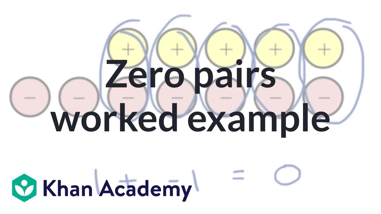 Zero pairs worked example
