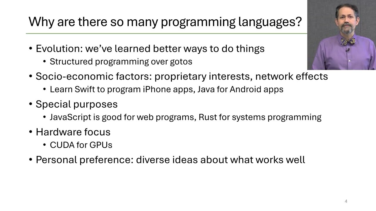 PLP 1.1-1.3: Introduction - Programming Languages and Why We Study Them